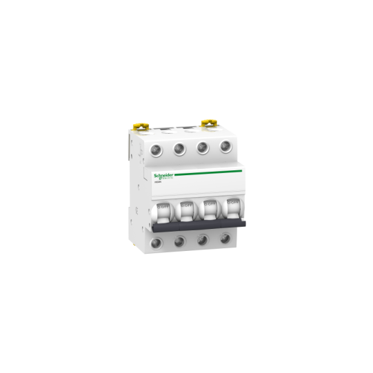Miniature circuit breaker (MCB), Acti9 iK60N, 4P, 6A, C curve, 6000A (IEC/EN 60898-1) - A9K17406